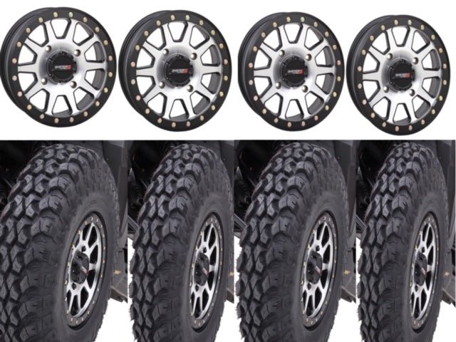 System 3 Beadlock Wheels Package 4/137 Wheels with 32" RT320 Race and